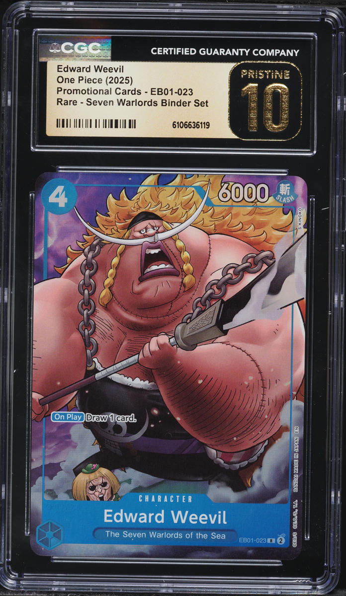 2025 One Piece Promo Seven Warlords Binder Set Edward Weevil #EB01-023 ...