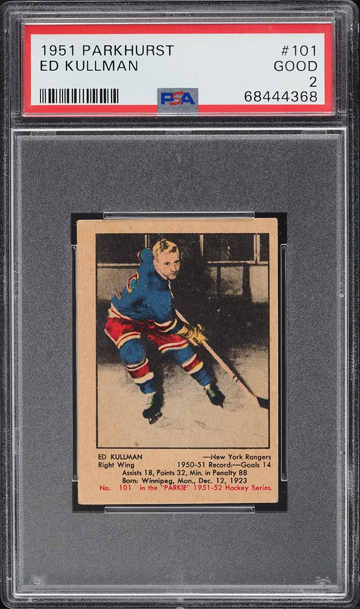 1951 Parkhurst Ed Kullman #101 PSA 2 GD on Fanatics Collect