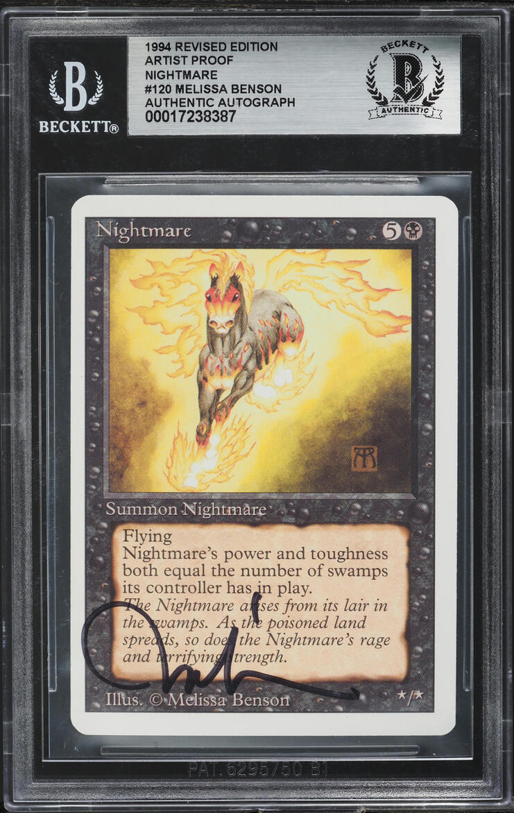 1994 Magic The Gathering Revised AP Benson Nightmare AUTO CGC BAS BGS ...