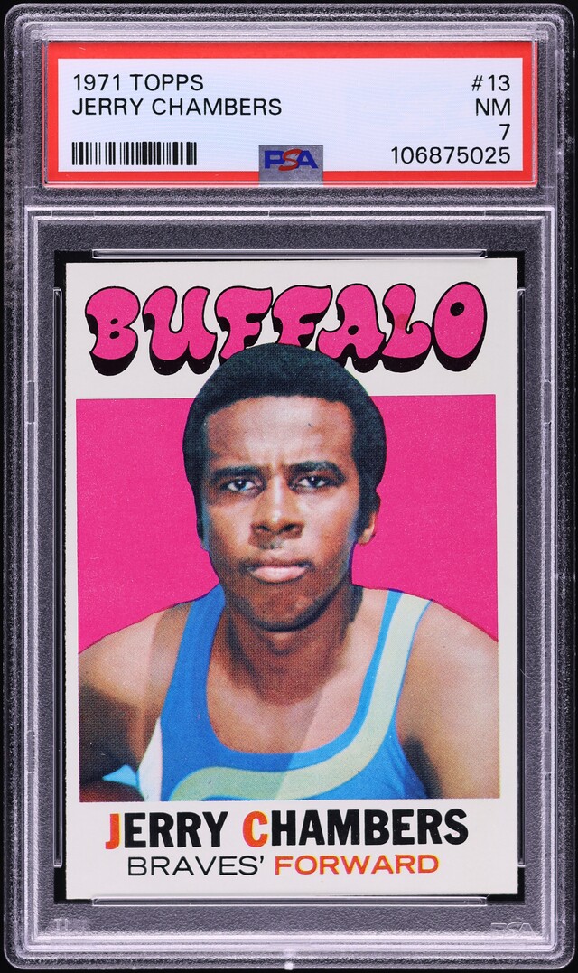 1971 Topps Basketball Jerry Chambers #13 PSA 7 NRMT on Fanatics Collect