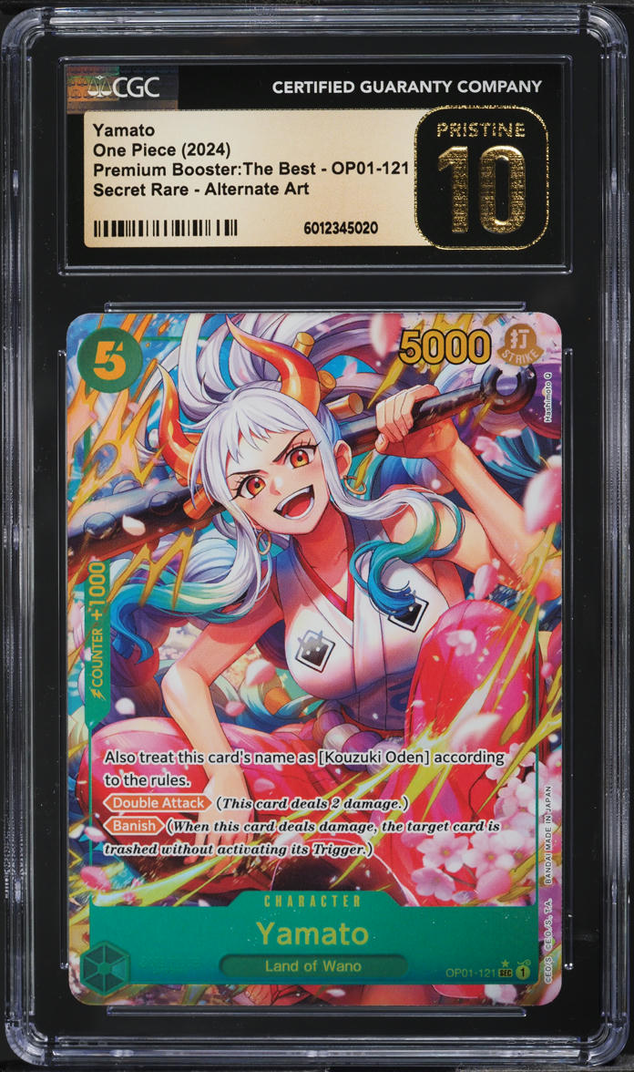 2024 One Piece Premium The Best Alt Art Yamato #OP01-121 CGC 10 ...