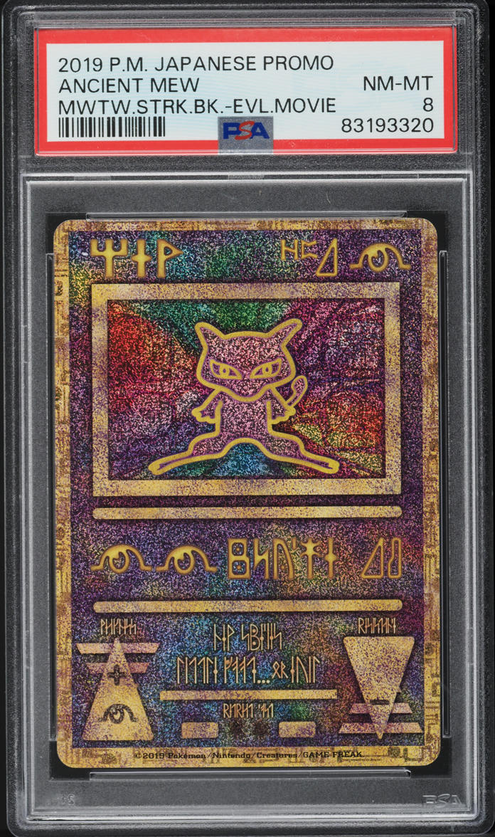 2019 Pokemon Japanese Mewtwo Strikes Back Evolution Ancient Mew PSA 8 ...
