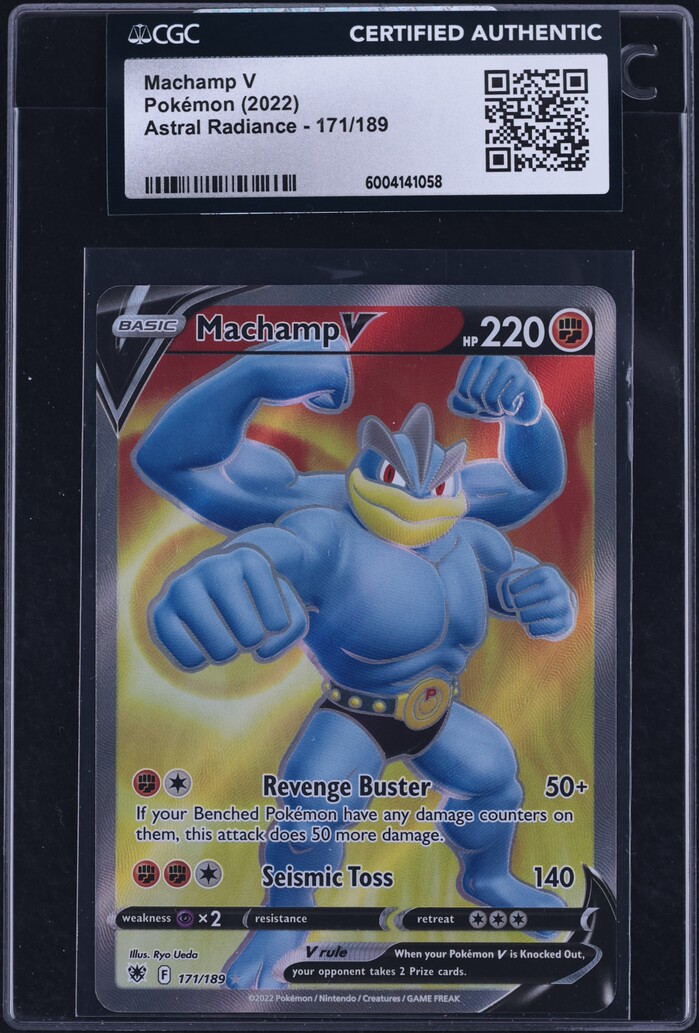 2022 Pokemon Sword & Shield Astral Radiance Full Art Machamp V #171 CGC ...