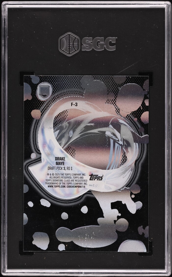 2024 Topps Signature Class Fluidity Drake Maye ROOKIE #F-3 SGC 10 GEM ...