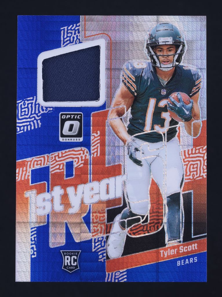 2023 Donruss Optic First Year Fresh Blue Hyper Tyler Scott ROOKIE PATCH MBA AUTH on Fanatics Collect