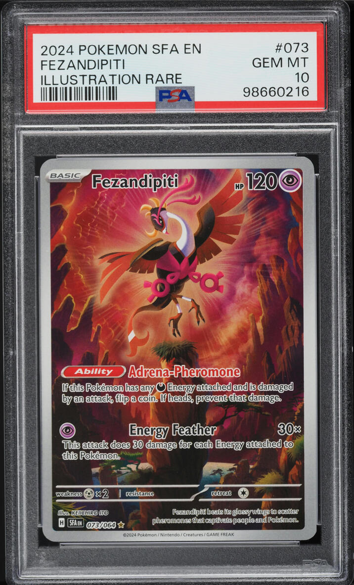 2024 Pokemon SV Shrouded Fable Illustration Rare Fezandipiti #073 PSA ...