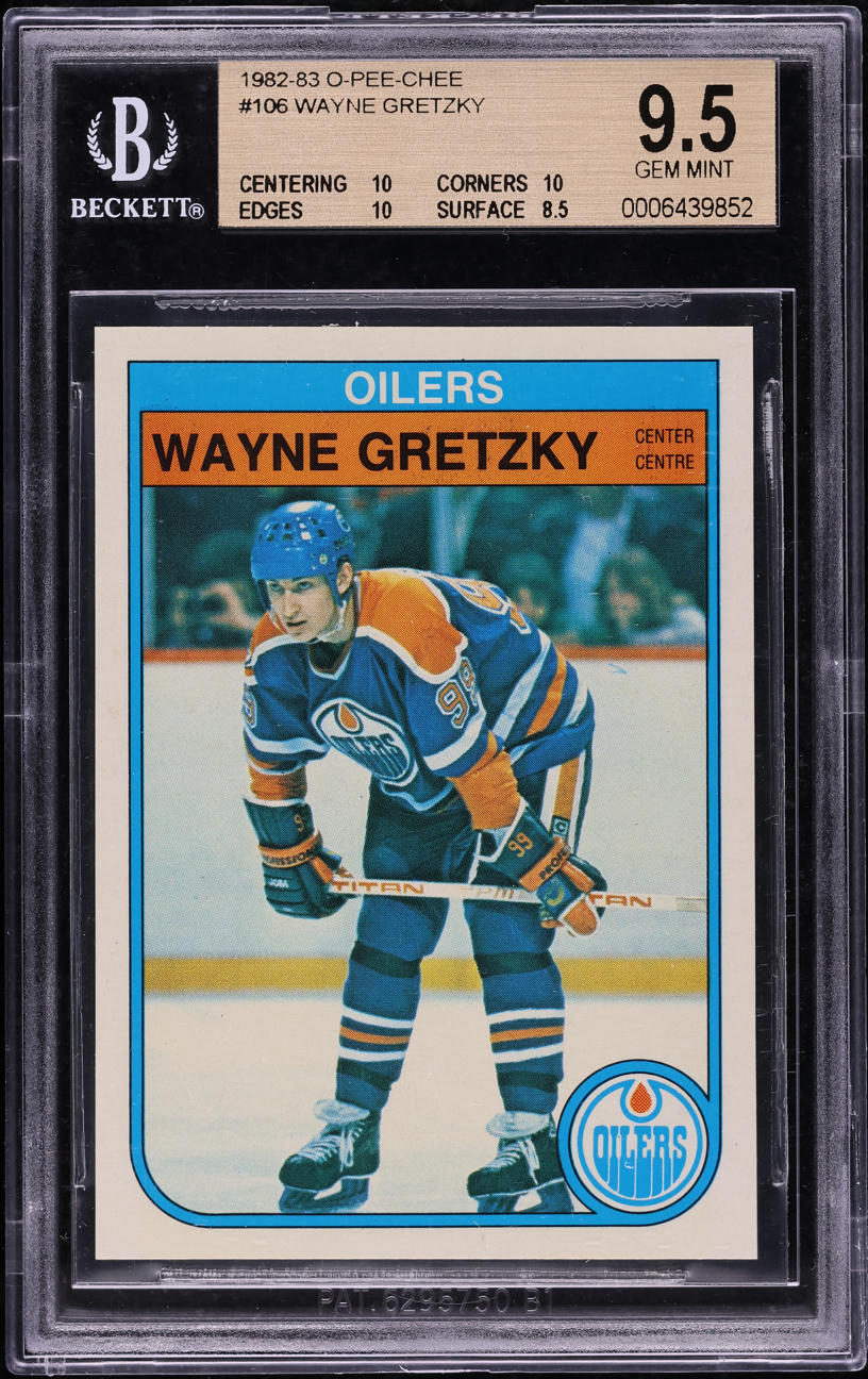 1982 O-Pee-Chee Hockey Wayne Gretzky #106 BGS 9.5 GEM MINT on Fanatics Collect