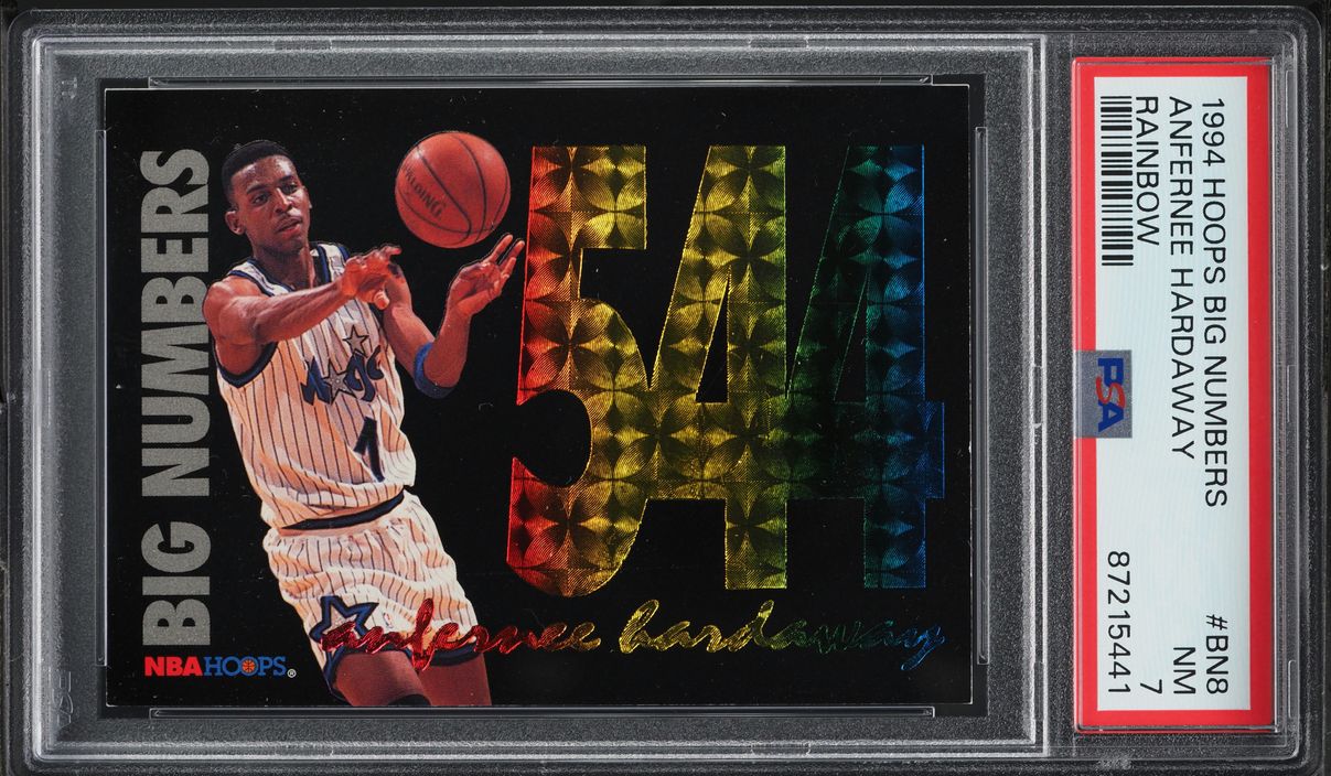 1994 Hoops Big Numbers Rainbow Anfernee Hardaway #BN8 PSA 7 NRMT on ...
