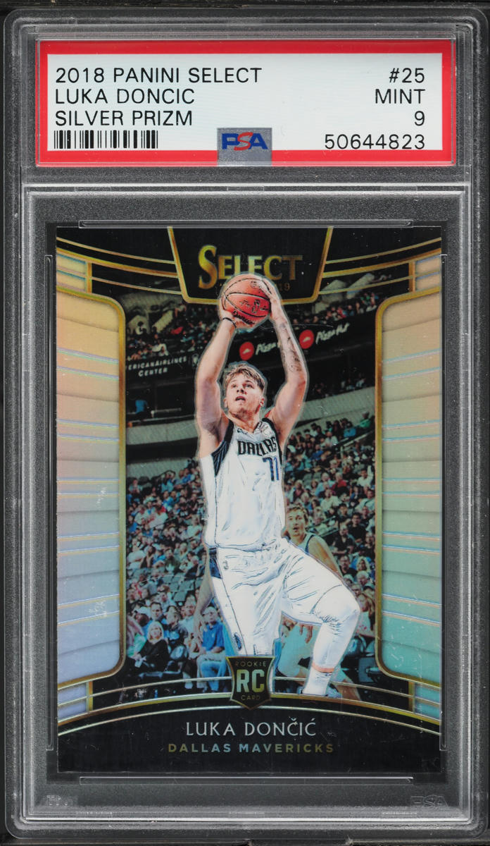 2018 Select Concourse Silver Prizm Luka Doncic ROOKIE #25 PSA 9 MINT on ...