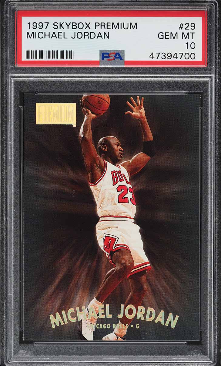 1997 Skybox Premium Michael Jordan #29 PSA 10 GEM MINT on Fanatics Collect