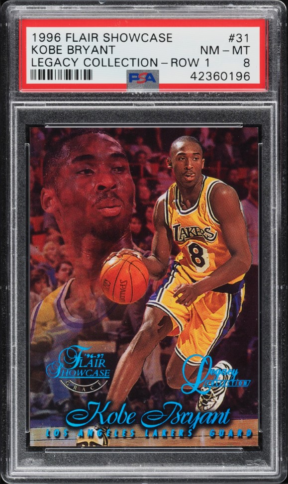 1996 Flair Showcase Legacy Collection Row 1 Kobe Bryant ROOKIE /150 #31 ...
