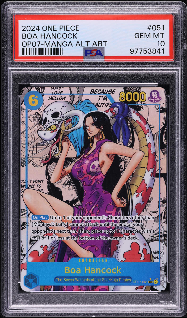 2024 One Piece 500 Years In The Future Manga Alt Art Boa Hancock #OP07051 PSA 10 on Fanatics Collect