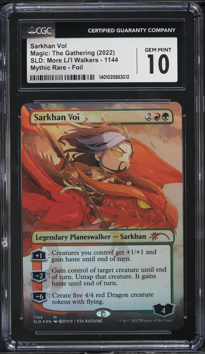 2022 Magic The Gathering More Li'l Walkers Foil Sarkhan Vol #1144 CGC ...