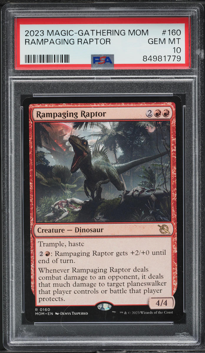 2023 Magic The Gathering MTG March Of The Machine Rampaging Raptor #160 ...