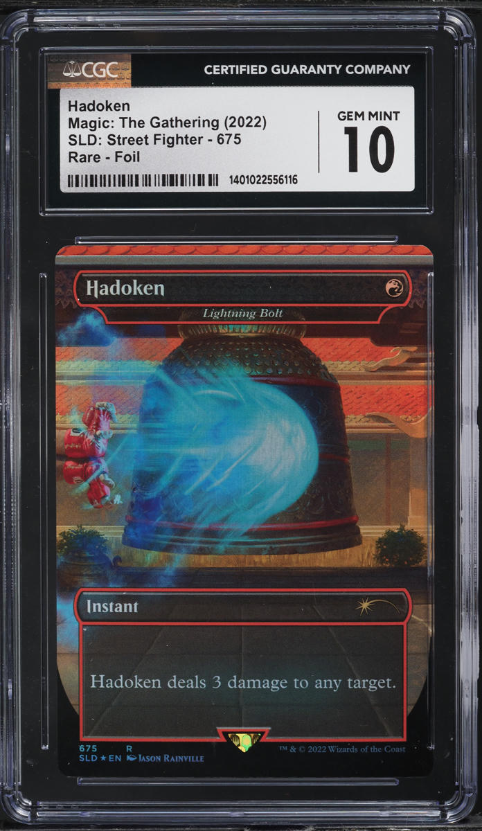 2022 Magic The Gathering MTG SLD Street Fighter Foil Hadoken #675 CGC ...