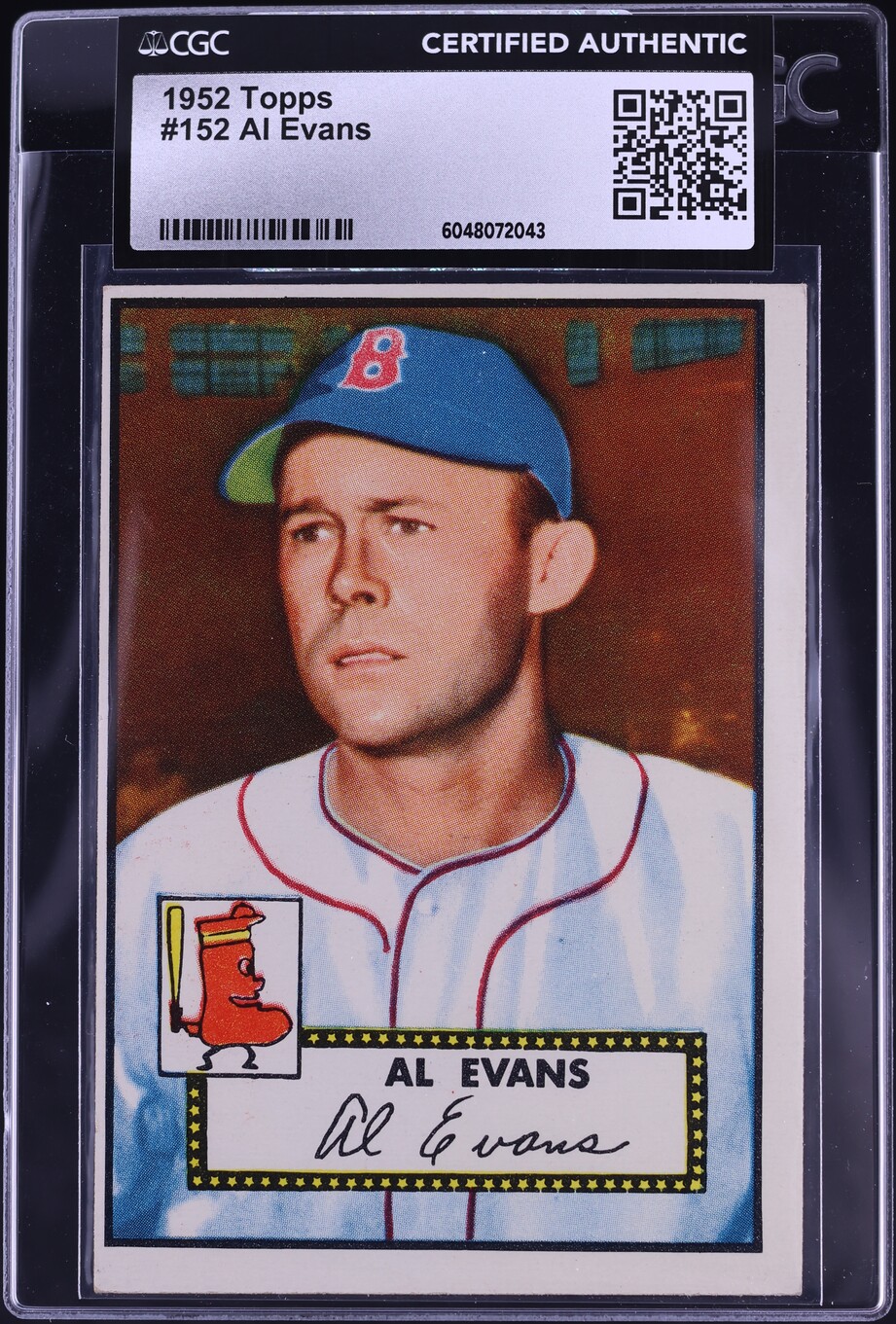 1952 Topps Al Evans #152 CGC AUTH on Fanatics Collect