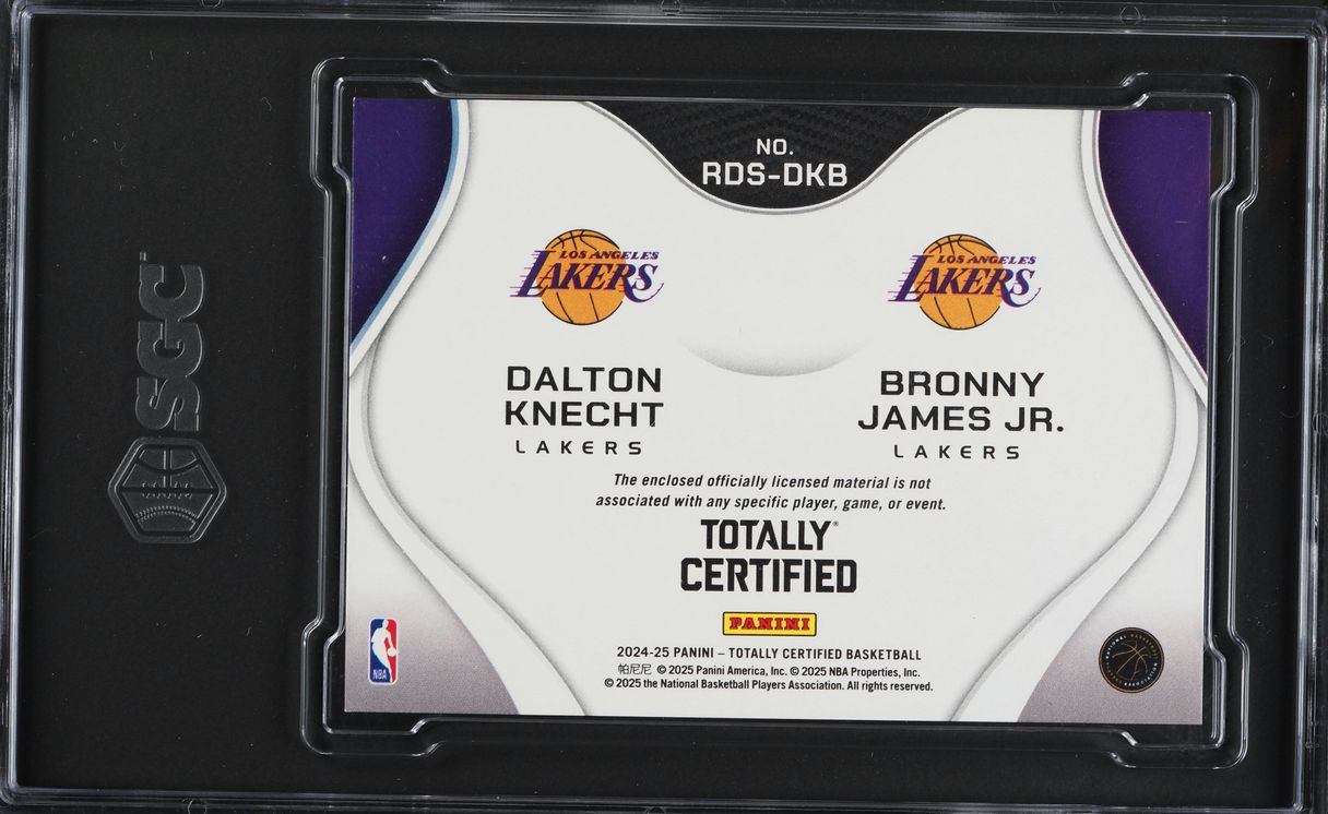 2024 Panini Totally Certified Dalton Knecht & Bronny James Jr. ROOKIE ...