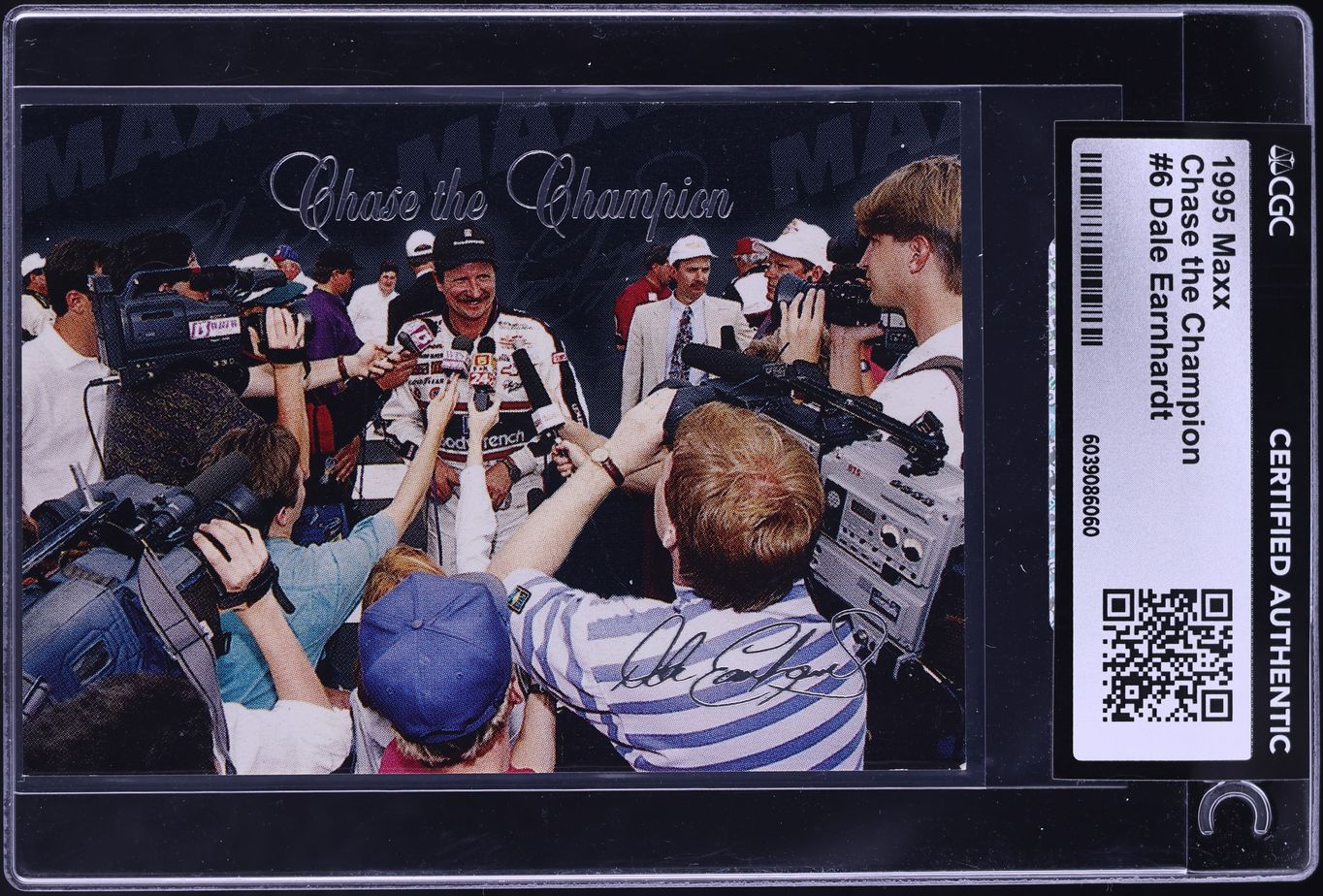 1995 Maxx Chase The Champion Dale Earnhardt #6 CGC AUTH on Fanatics Collect