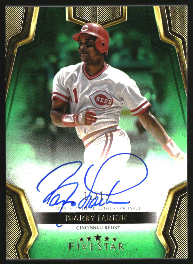 2024 Topps Five Star Autographs Green #FSABLA Barry Larkin Auto /15 on ...
