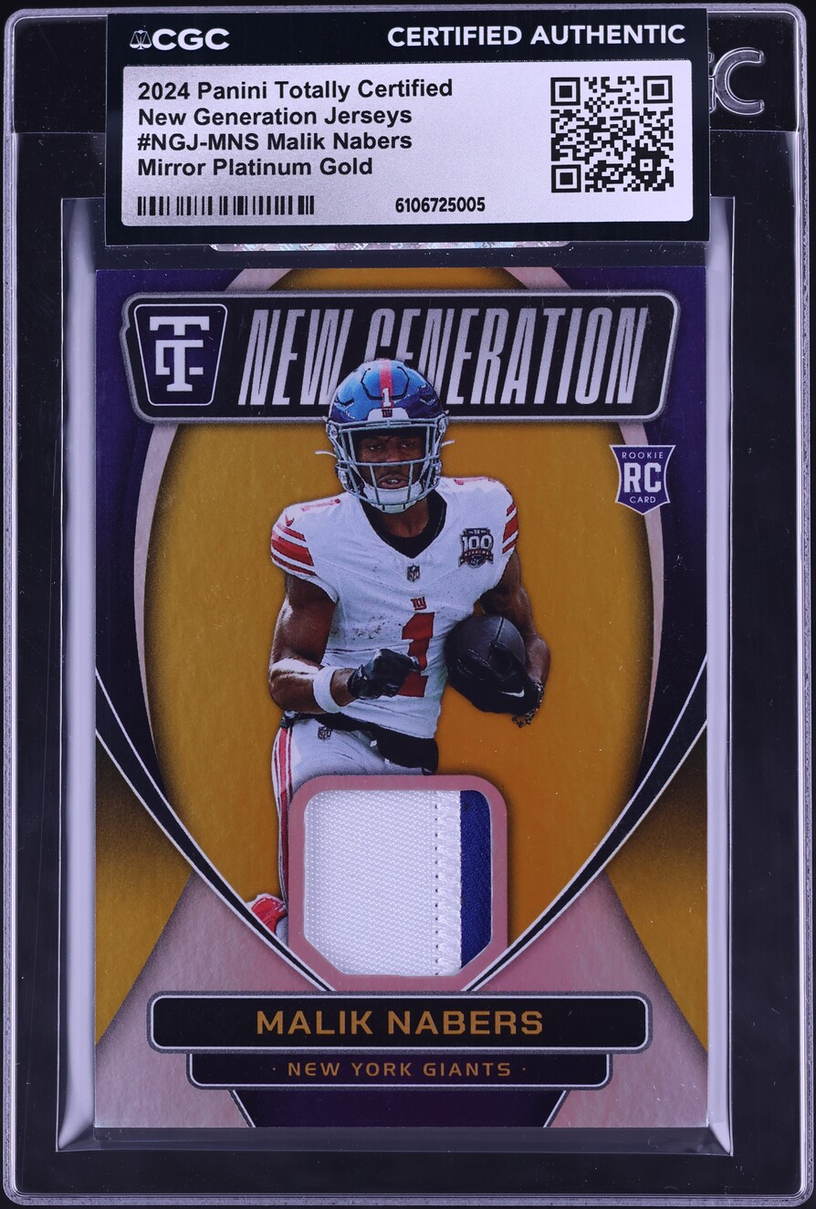 2024 Totally Certified New Generation Mirror Platinum Gold Malik Nabers ...