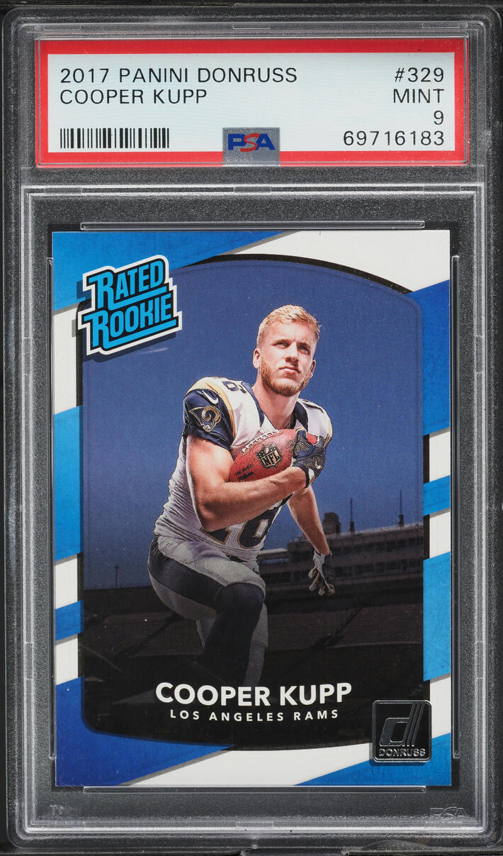 2017 Donruss Football Cooper Kupp ROOKIE #329 PSA 9 MINT on Fanatics ...