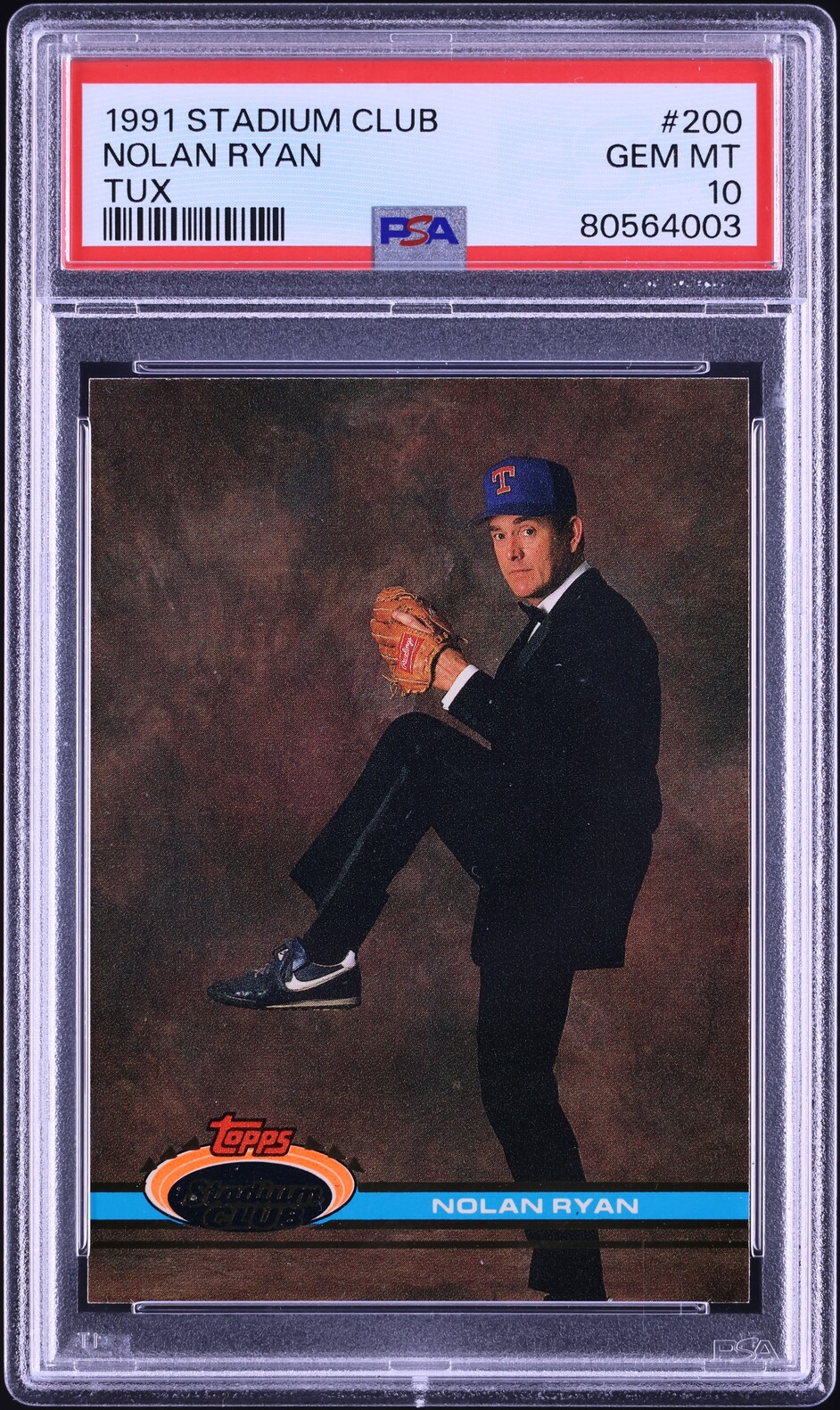 1991 Stadium Club Tux Nolan Ryan #200 PSA 10 GEM MINT on Fanatics Collect