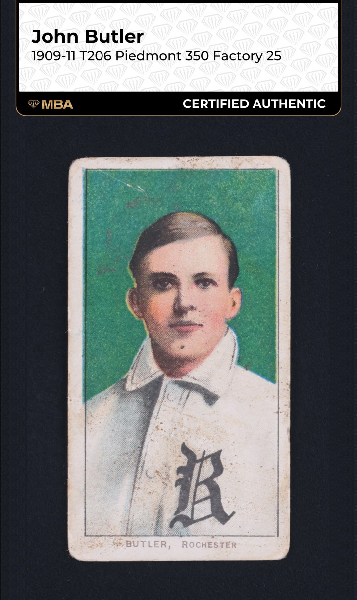 1909-11 T206 John Butler MBA AUTH on Fanatics Collect