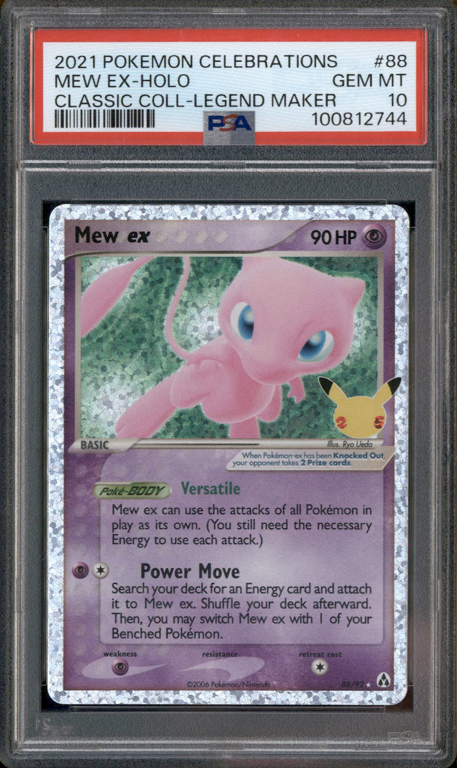 2021 Pokemon Celebrations Classic Collection Legend Maker Mew ex Holo ...