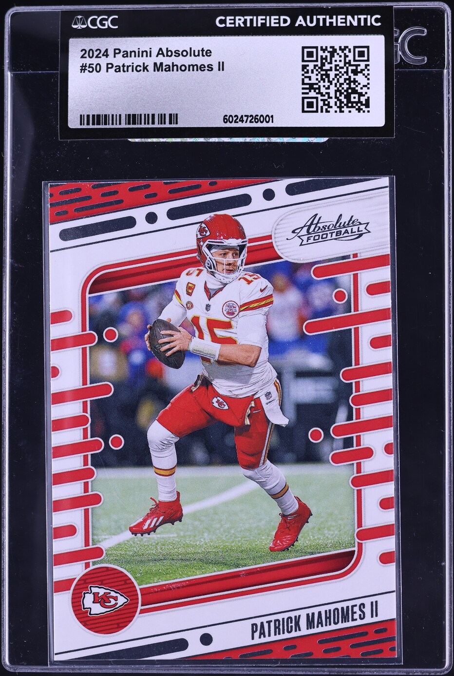 2024 Absolute Football Patrick Mahomes II #50 CGC AUTH on Fanatics Collect