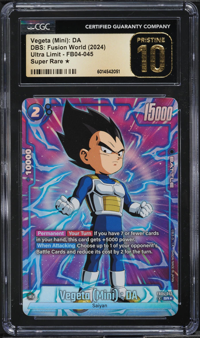 2024 Dragon Ball Super Fusion World Ultra Vegeta Mini DA #FB04-045 CGC 10 on Fanatics Collect