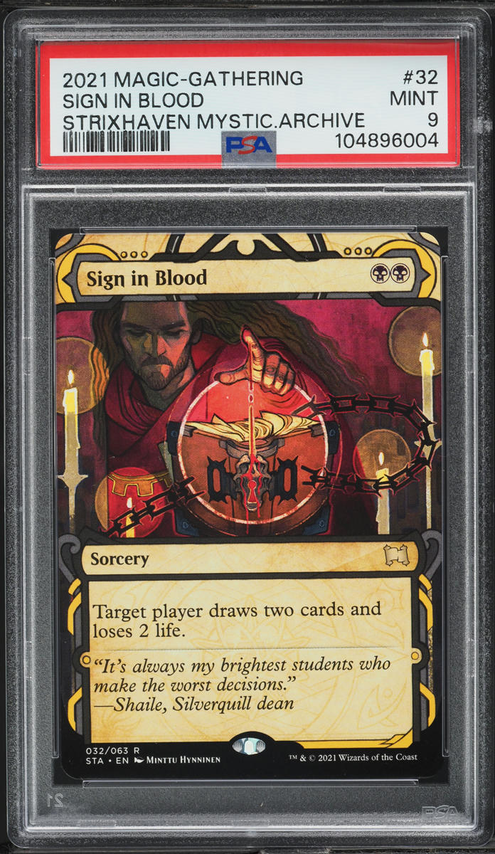 2021 Magic The Gathering MTG Strixhaven Mystical Archive Sign In Blood ...