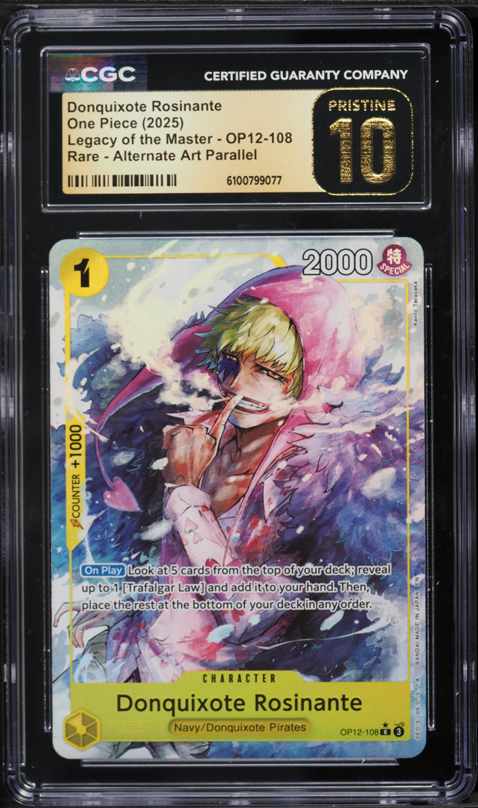 2025 One Piece Legacy Of The Master Alt Art Donquixote Rosinante #OP12 ...