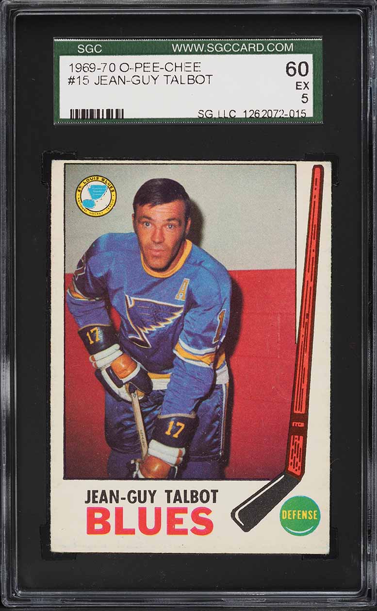 1969 O-Pee-Chee Hockey Jean-Guy Talbot #15 SGC 5 EX on Fanatics Collect