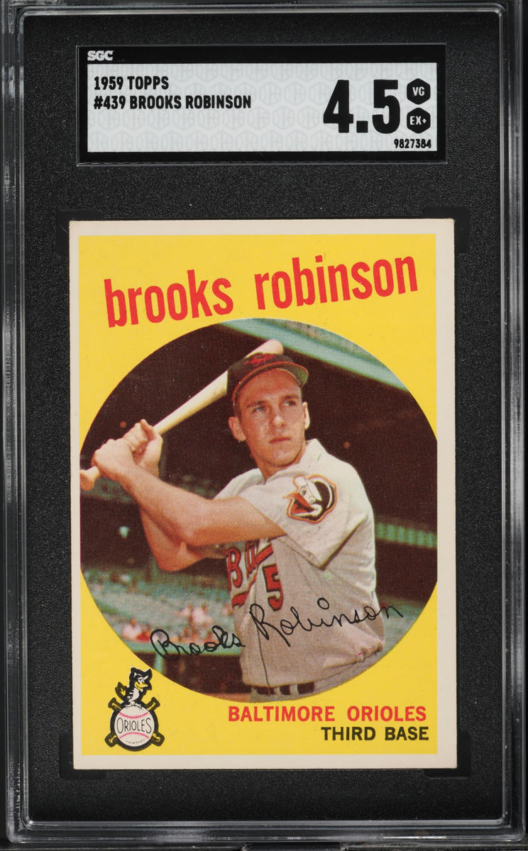 1959 Topps Brooks Robinson #439 SGC 4.5 VGEX+ on Fanatics Collect