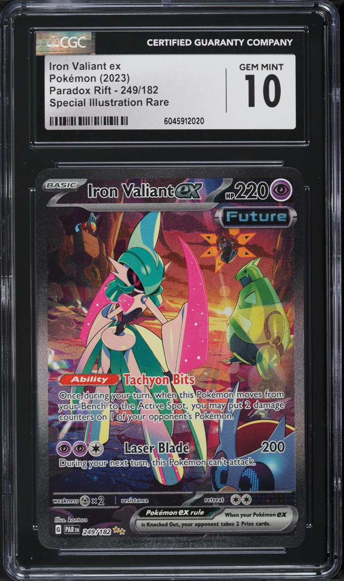 2023 Pokemon SV Paradox Rift SIR Iron Valiant ex #249 CGC 10 GEM MINT ...