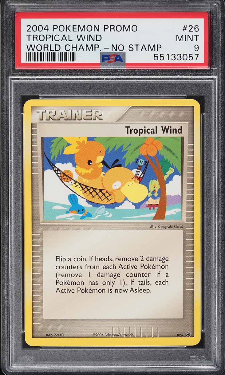 2004 Pokemon World Championships Promo No Stamp Tropical Wind #26 PSA 9 ...