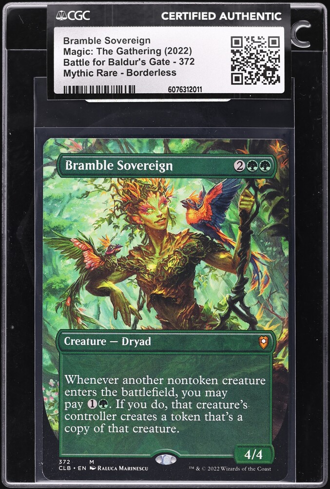 2022 MTG Battle For Baldur's Gate Borderless Bramble Sovereign #372 CGC ...