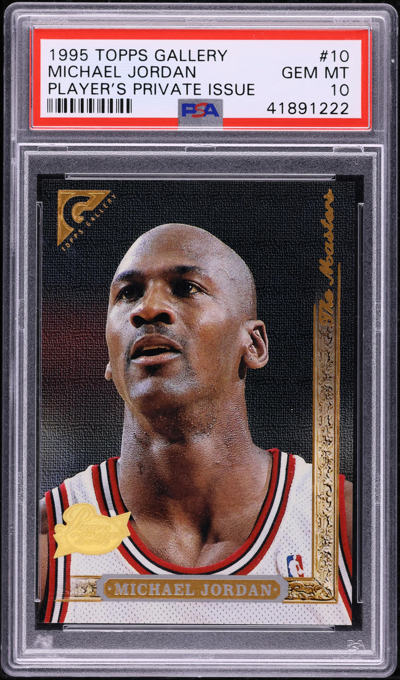 1996 Stadium Club Gallery Player's Private Issue Michael Jordan #10 PSA ...