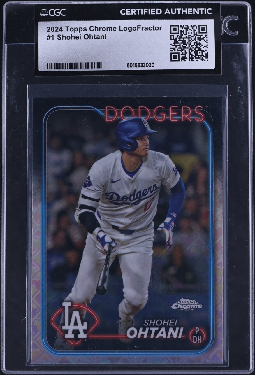 2024 Topps Chrome Logofractor Shohei Ohtani #1 CGC AUTH on Fanatics Collect