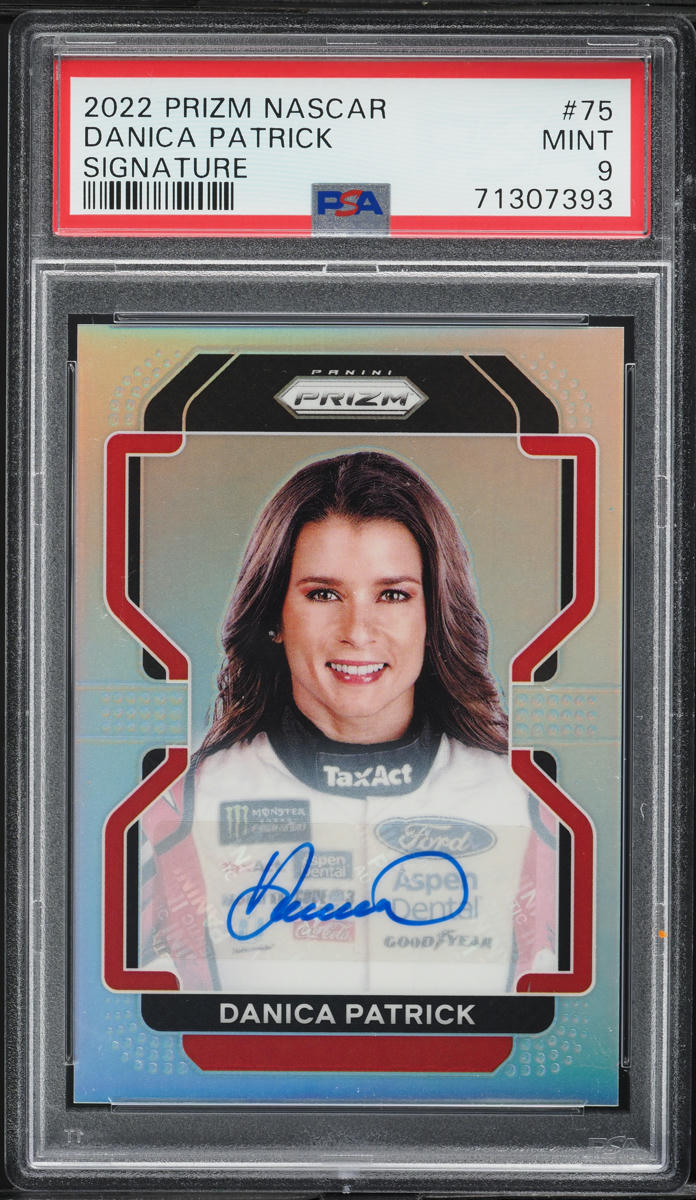 2022 Panini Prizm Nascar Danica Patrick AUTO #75 PSA 9 MINT on Fanatics ...