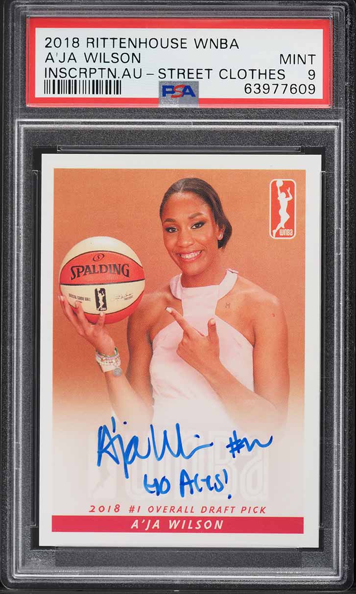 2018 Rittenhouse WNBA Inscription Street Clothes A'Ja Wilson ROOKIE ...