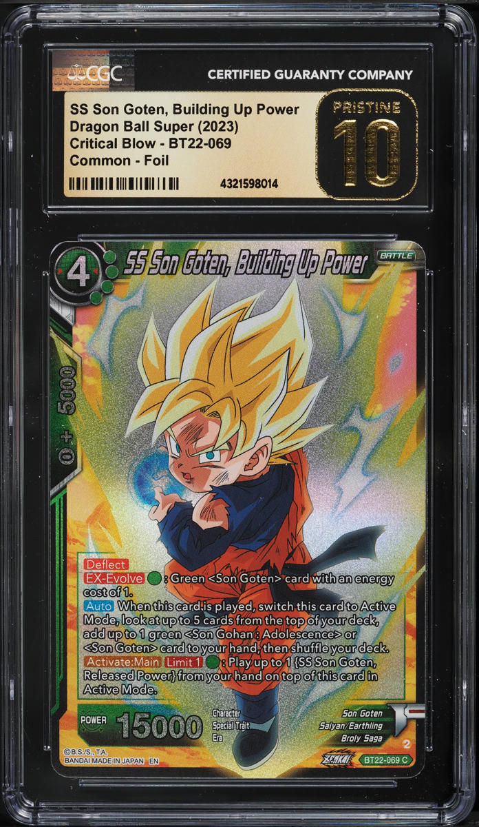 2023 Dragon Ball S Critical Blow SS Son Goten Building Up Power CGC 10 ...