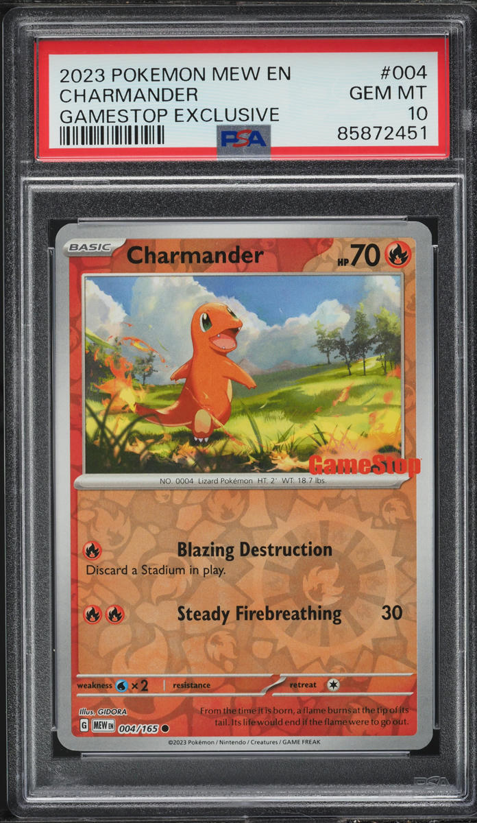 2023 Pokemon Scarlet & Violet 151 Gamestop Exclusive Charmander #4 PSA ...