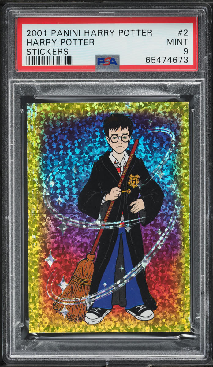 2001 Panini Harry Potter Stickers Harry Potter #2 PSA 9 MINT on ...