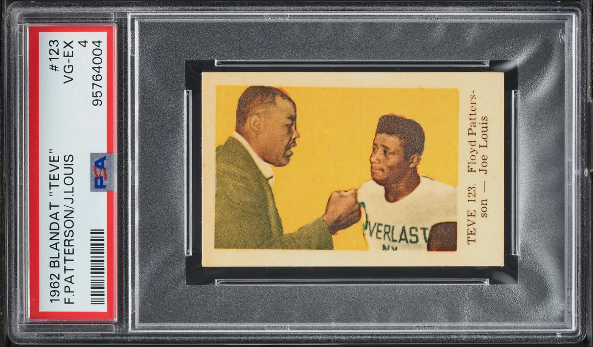 1962 Blandat TEVE Floyd Patterson & Joe Louis #123 PSA 4 VGEX on ...