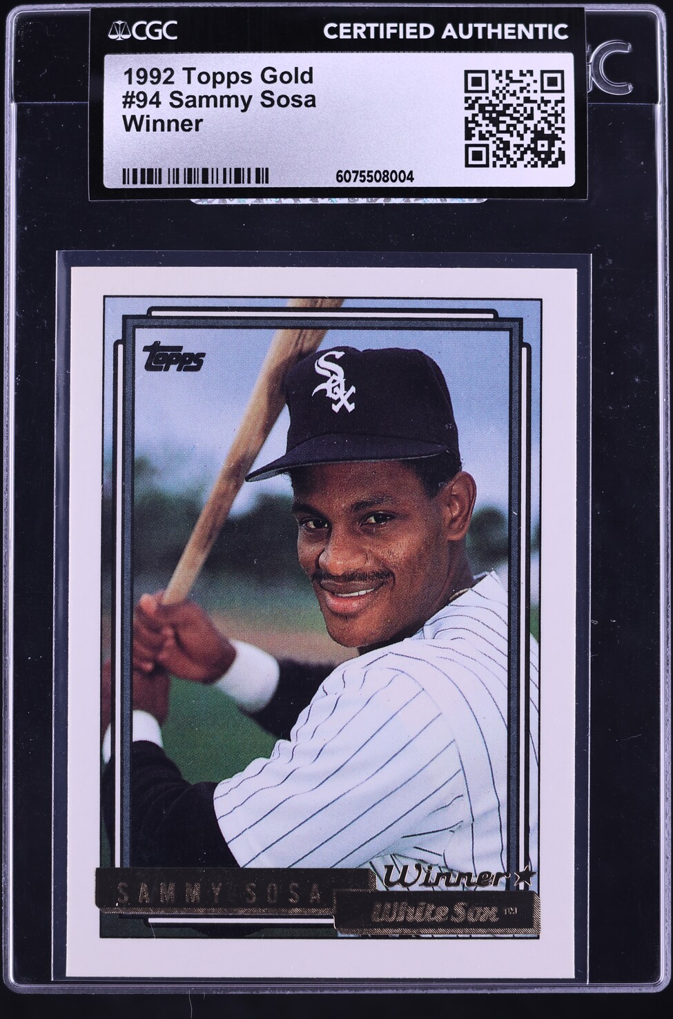 1992 Topps Gold Winner Sammy Sosa #94 CGC AUTH on Fanatics Collect