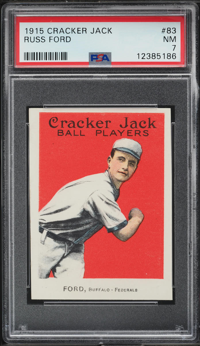 1915 Cracker Jack Russ Ford #83 PSA 7 NRMT on Fanatics Collect