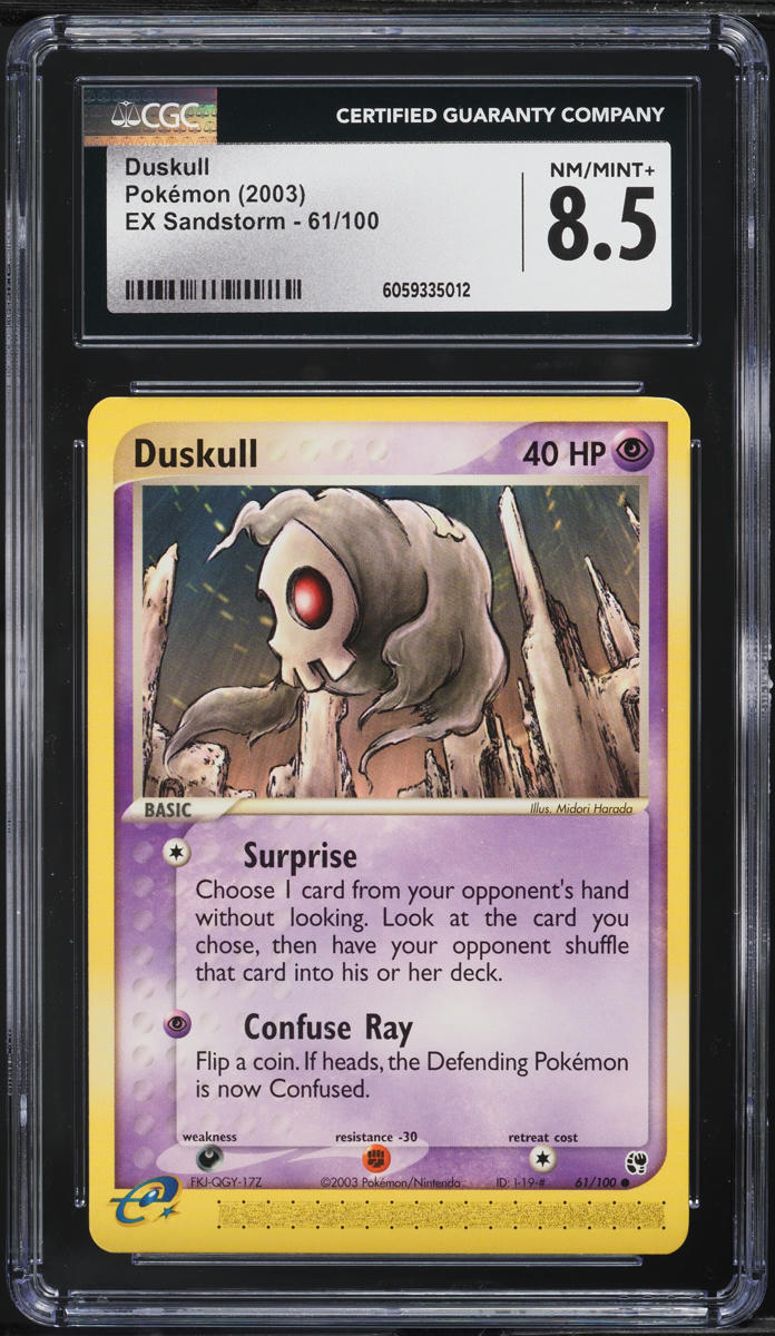 2003 Pokemon EX Sandstorm Duskull #61 CGC 8.5 NM-MT+ on Fanatics Collect