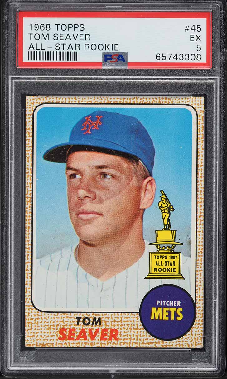 1968 Topps Tom Seaver ROOKIE #45 PSA 5 EX on Fanatics Collect