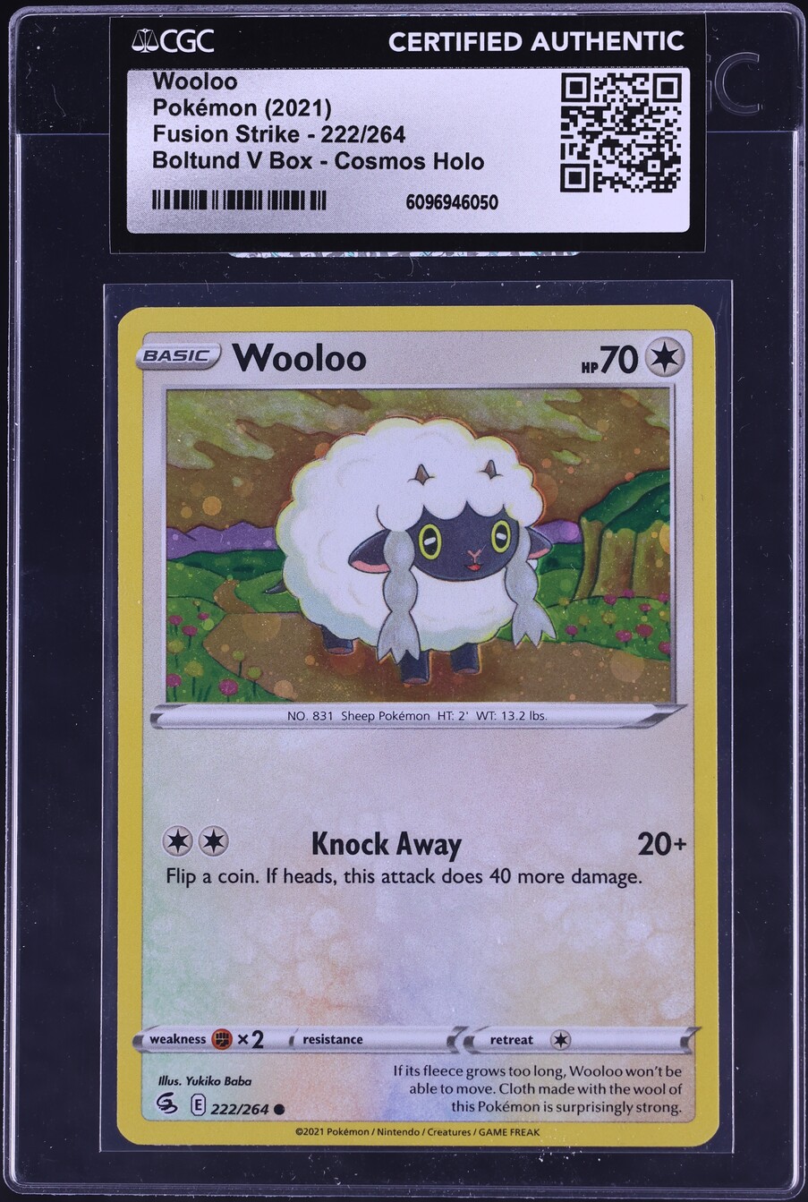 2021 Pokemon Sword & Shield Fusion Strike Boltund V Box Cosmos Holo ...